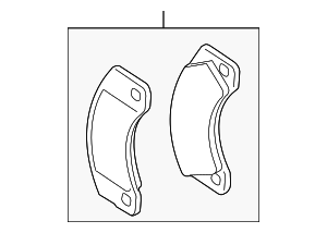 2015-2023 Porsche 1 Set Of Brake Pads 95B-698-151-BA | Gaudin Porsche Parts