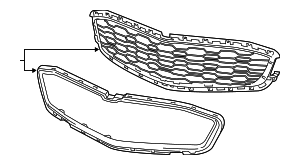 2018 Chevrolet Malibu Black Front Grille 84188997 | Capital Chevy Parts