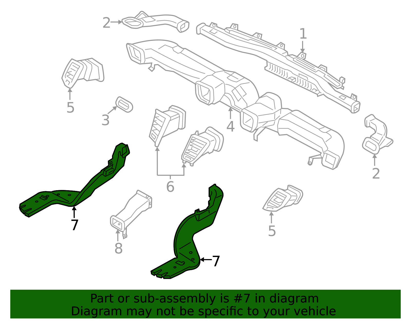 97370-3R100 - Lower Duct 2014-2016 Kia Cadenza | Kia.Parts Store