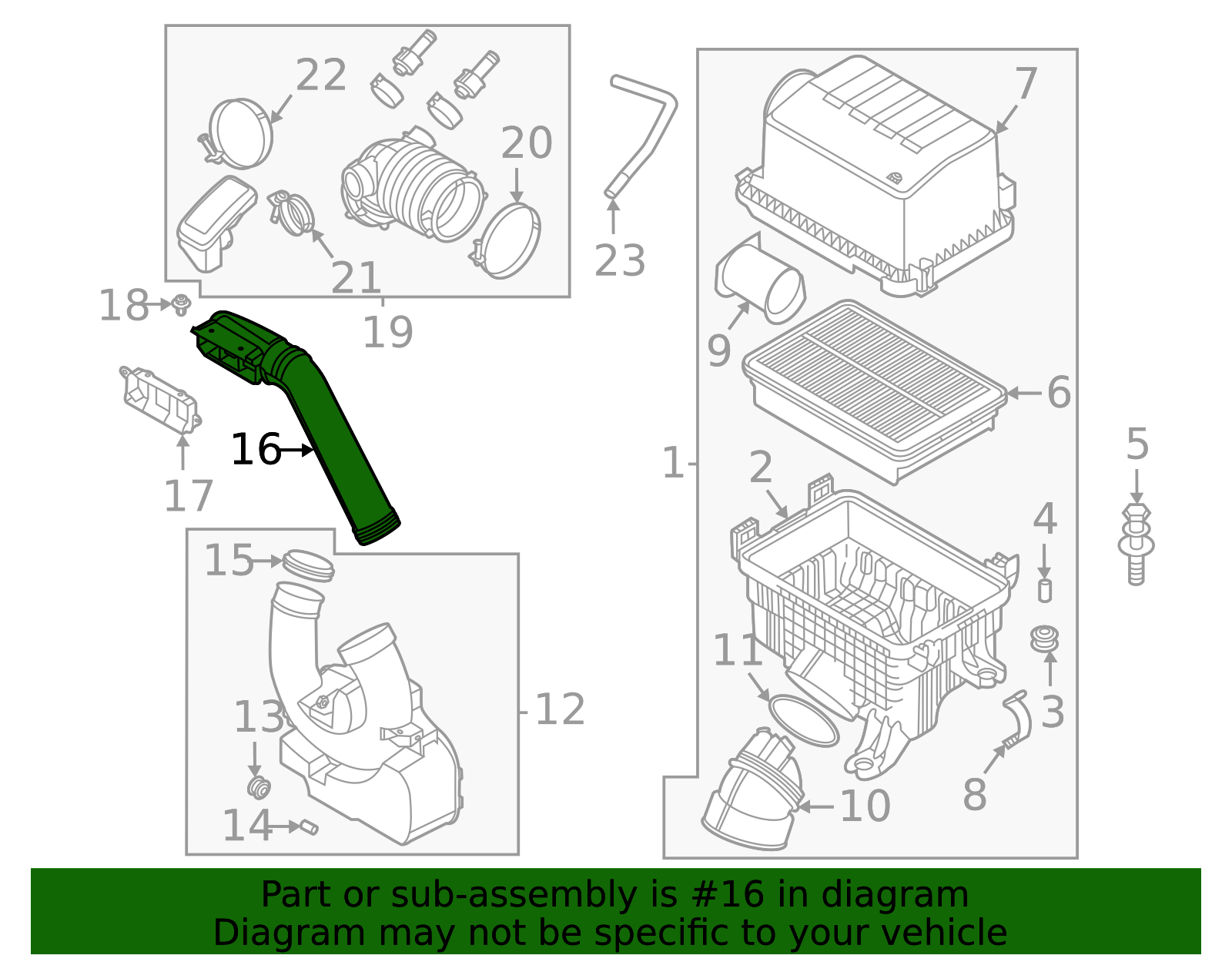 28210-K0100 - Inlet Duct 2020-2025 Kia Soul | Dutch Miller Kia Parts