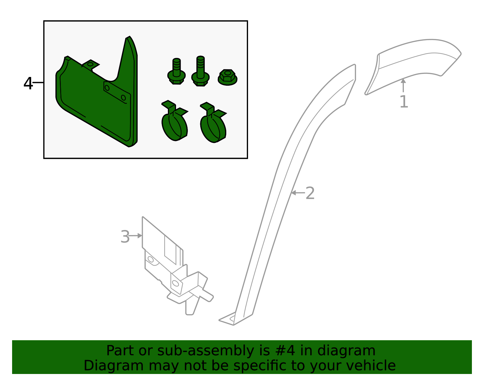 2022-2024 Volkswagen Taos Splash Guards - Rear 2GJ-075-101 | OEM Parts Online