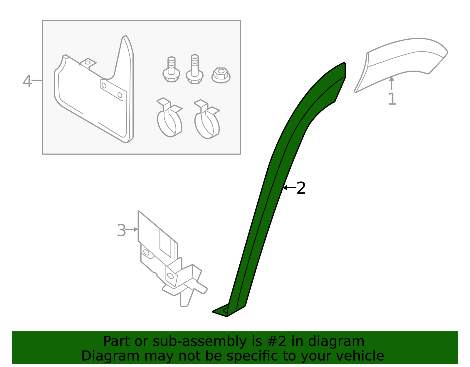 2022-2025 Volkswagen Taos Wheel Opening Molding 2GJ-854-970-A-9B9 | OEM ...
