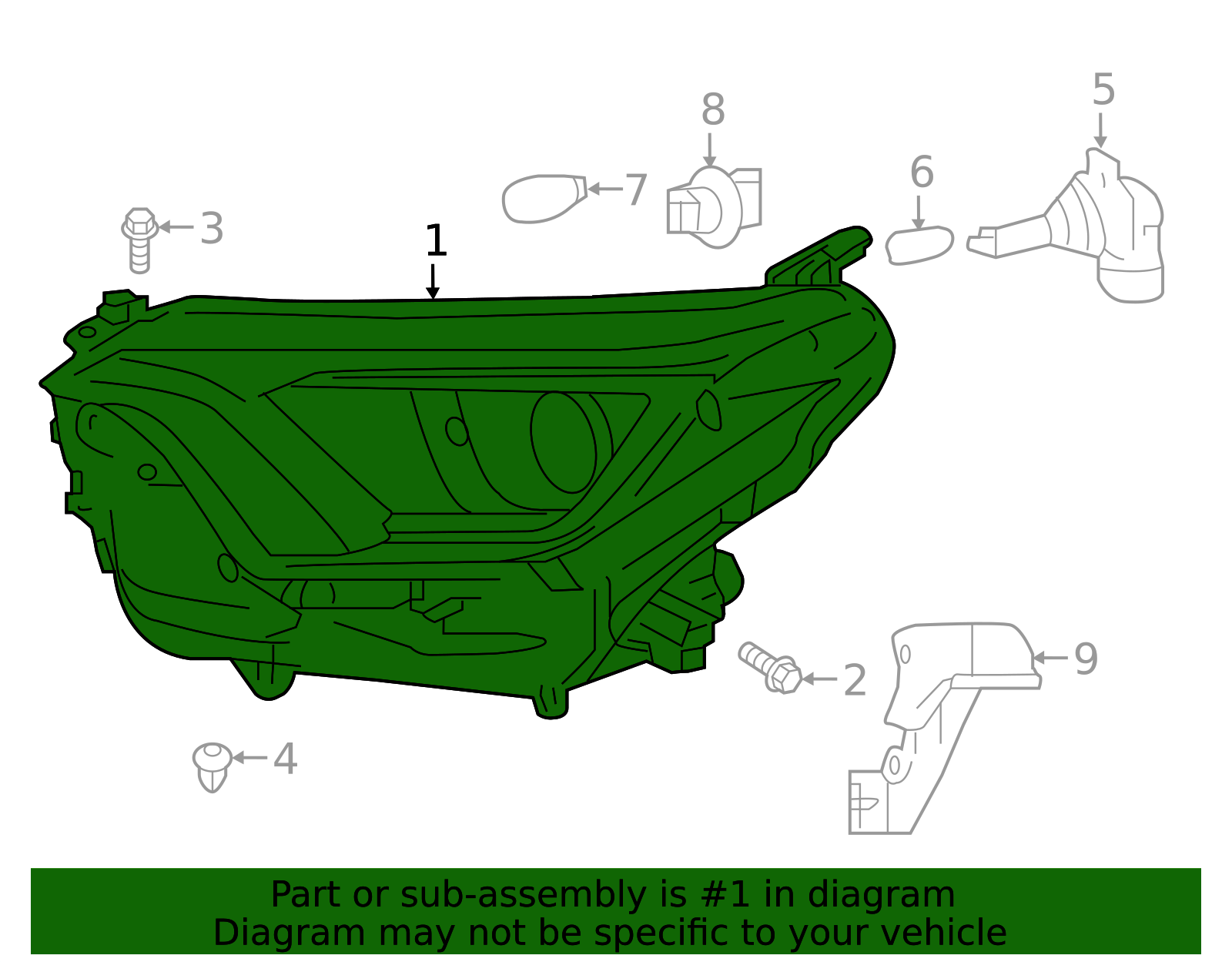 81110-0R080 - Composite Headlamp Right 2016-2018 Toyota RAV4 | Norm ...