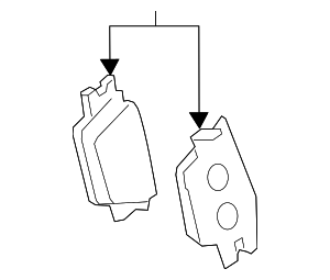 04466-33230 - 2019-2024 Lexus - Disc Brake Pad Set | My L Parts