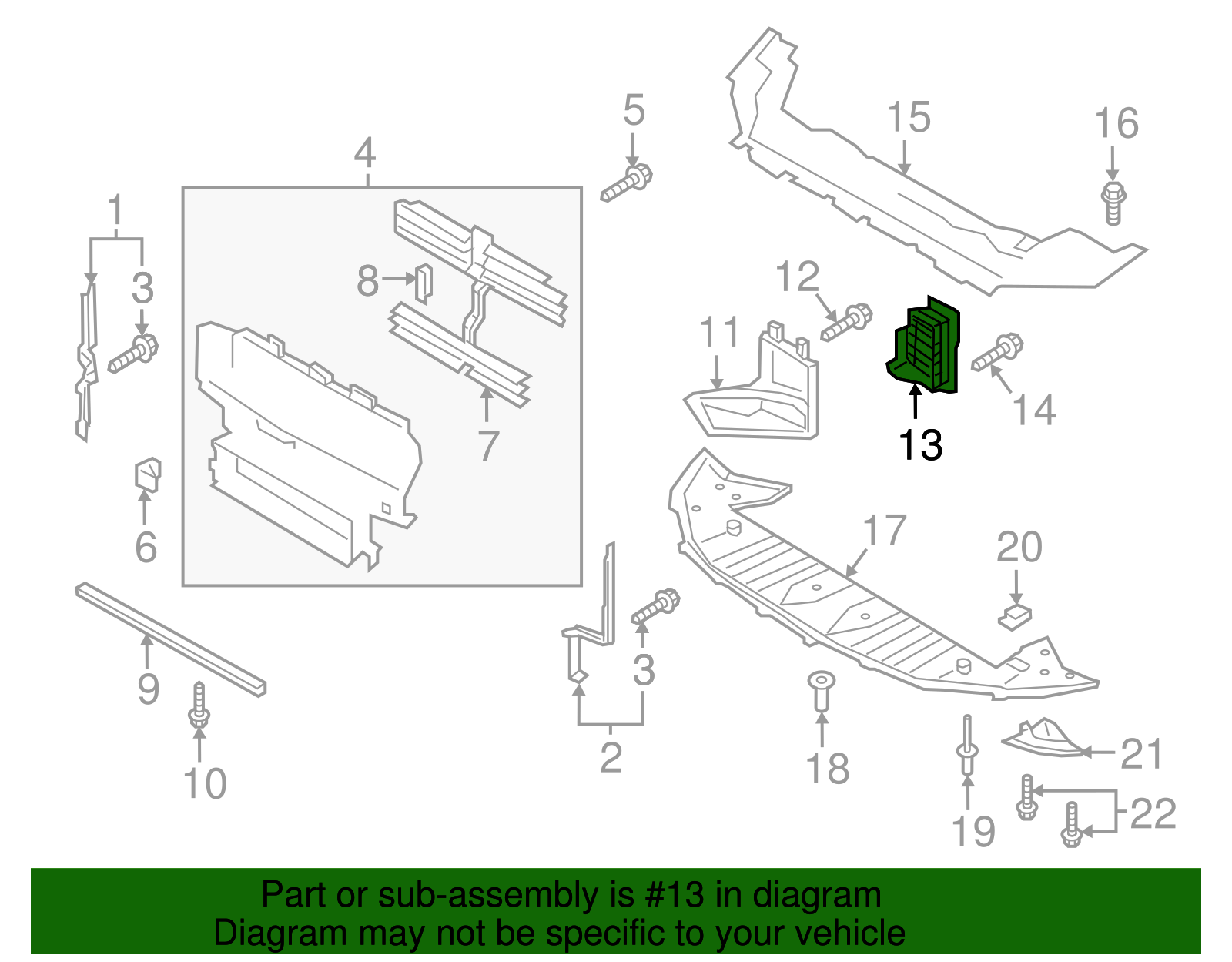 2017 Lincoln Continental Inner Duct GD9Z-7C410-A | Ford OEM Parts Outlet