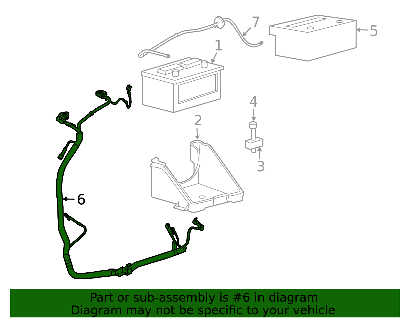 Motorcraft Battery Cable Harness WC-95931 | Awesome Parts Ford