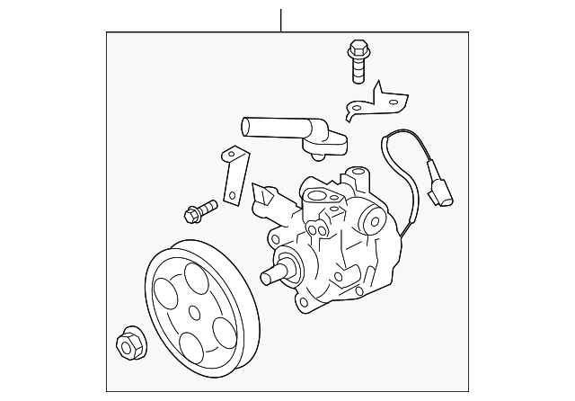 34430AG03B - Power Steering Pump 2005-2009 Subaru | Subaru Direct Wholesale