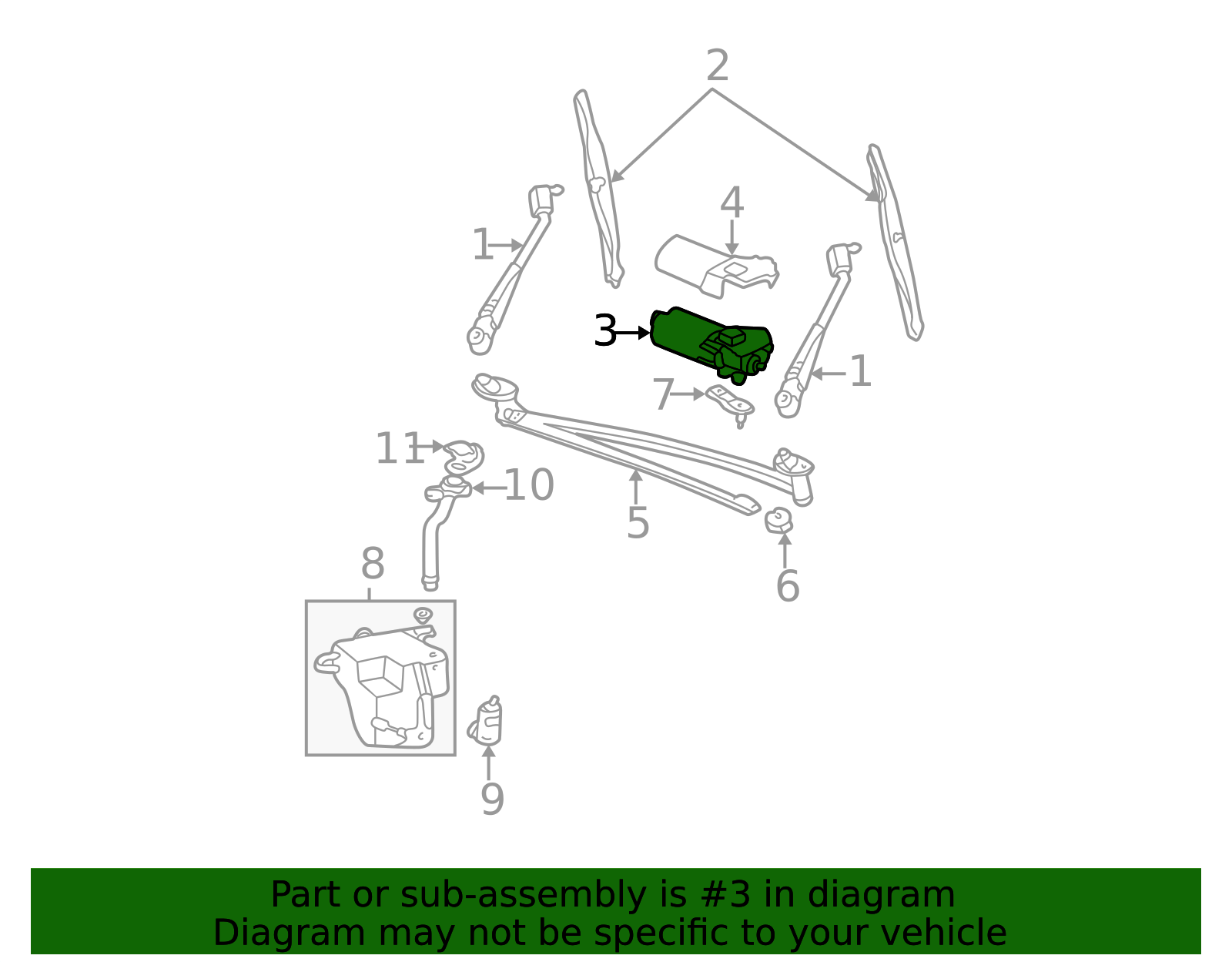 2005-2026 Ford Wiper Motor LC2Z-17508-A | OEM Parts Online