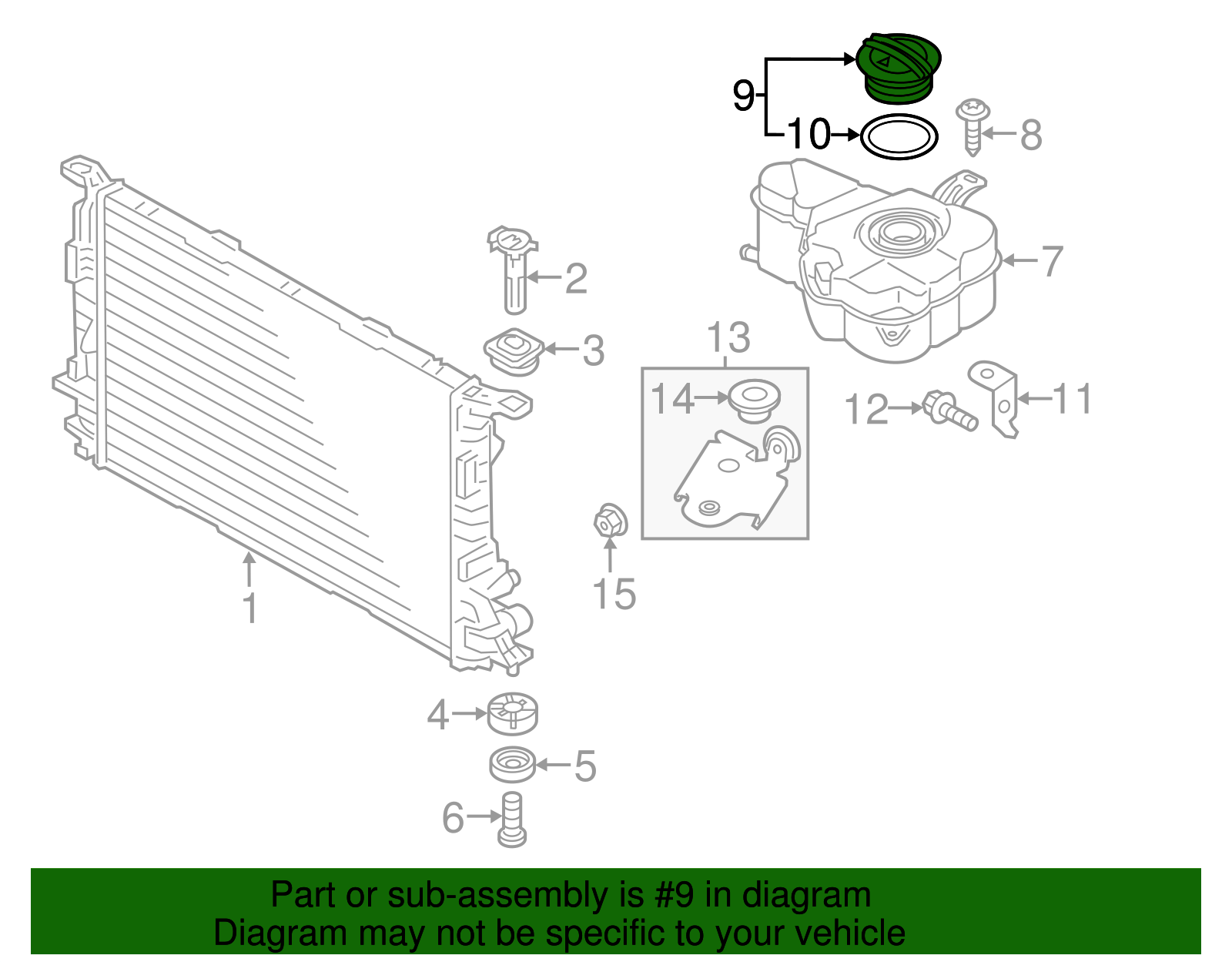 5Q0-121-321 - Audi Cap 2009-2018 Audi | Performance Auto Parts