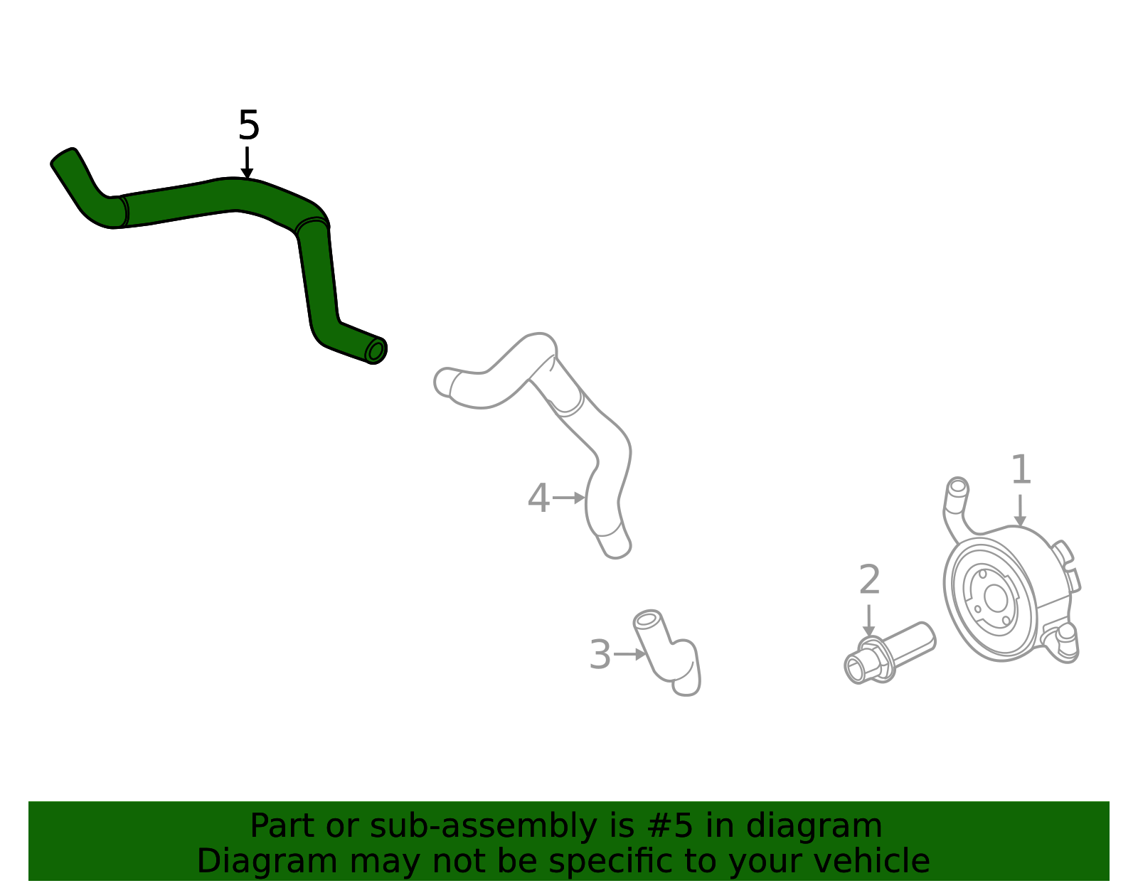 2020-2026 Nissan Engine Coolant Hose 21306-6LB0A | TascaParts.com