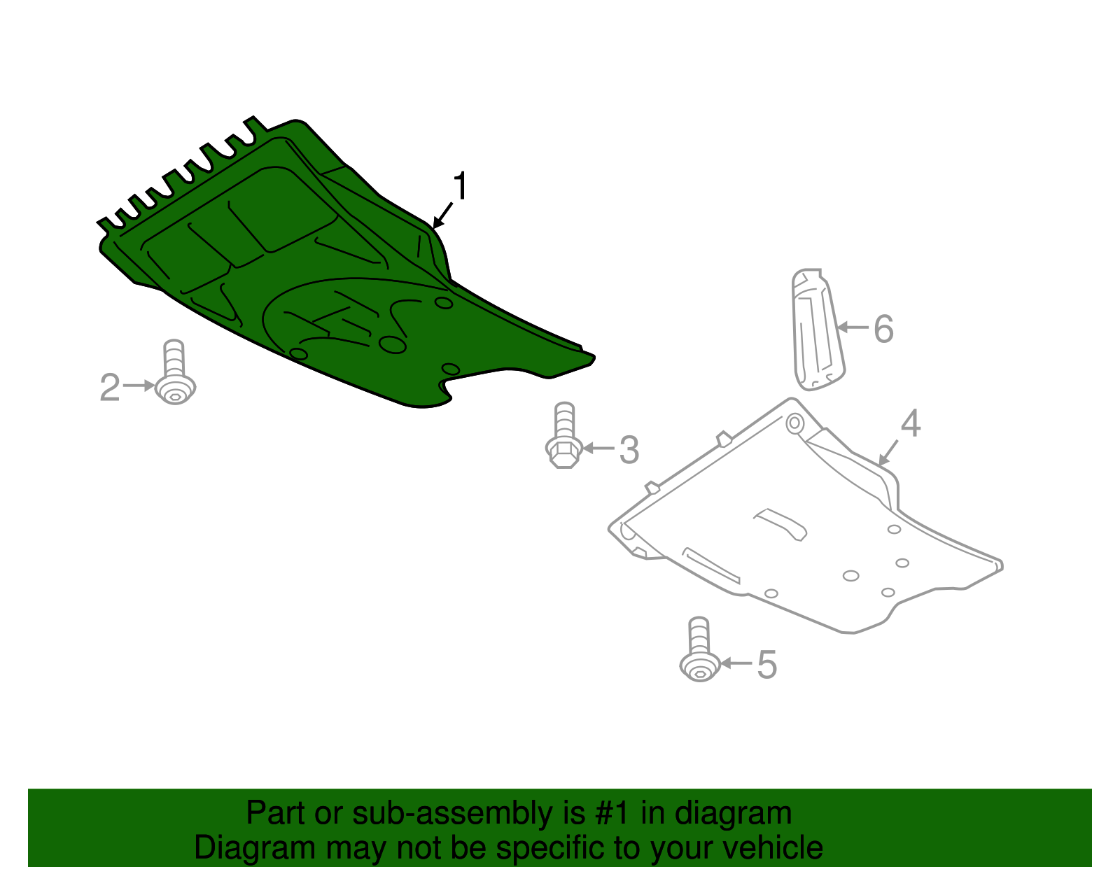 3QF-825-236-G - Sound Absorber 2018-2025 Volkswagen | Wolfsburg Parts ...