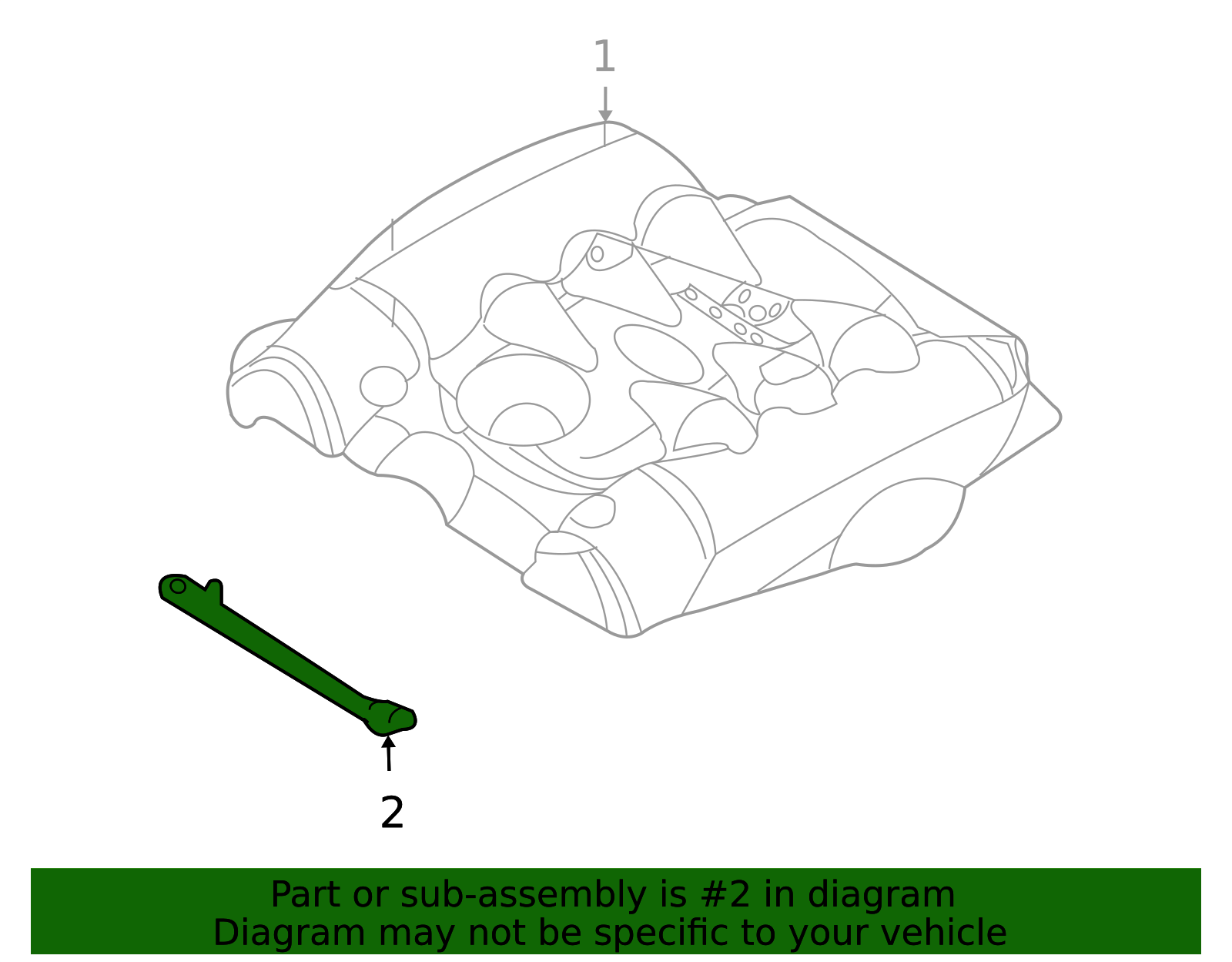 29241-3C000 - Engine Cover Bracket 2006-2010 Kia | Kia.Parts Store