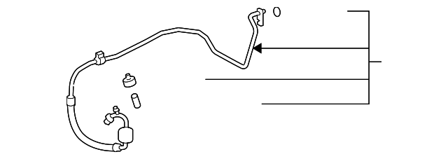 2009-2015 Toyota Venza Suction Hose 88704-0T010 | Toyota Parts Center