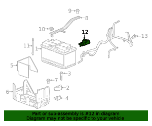 2016-2025 GM Battery Current Sensor 13545954 GM | GMPartsDirect.com