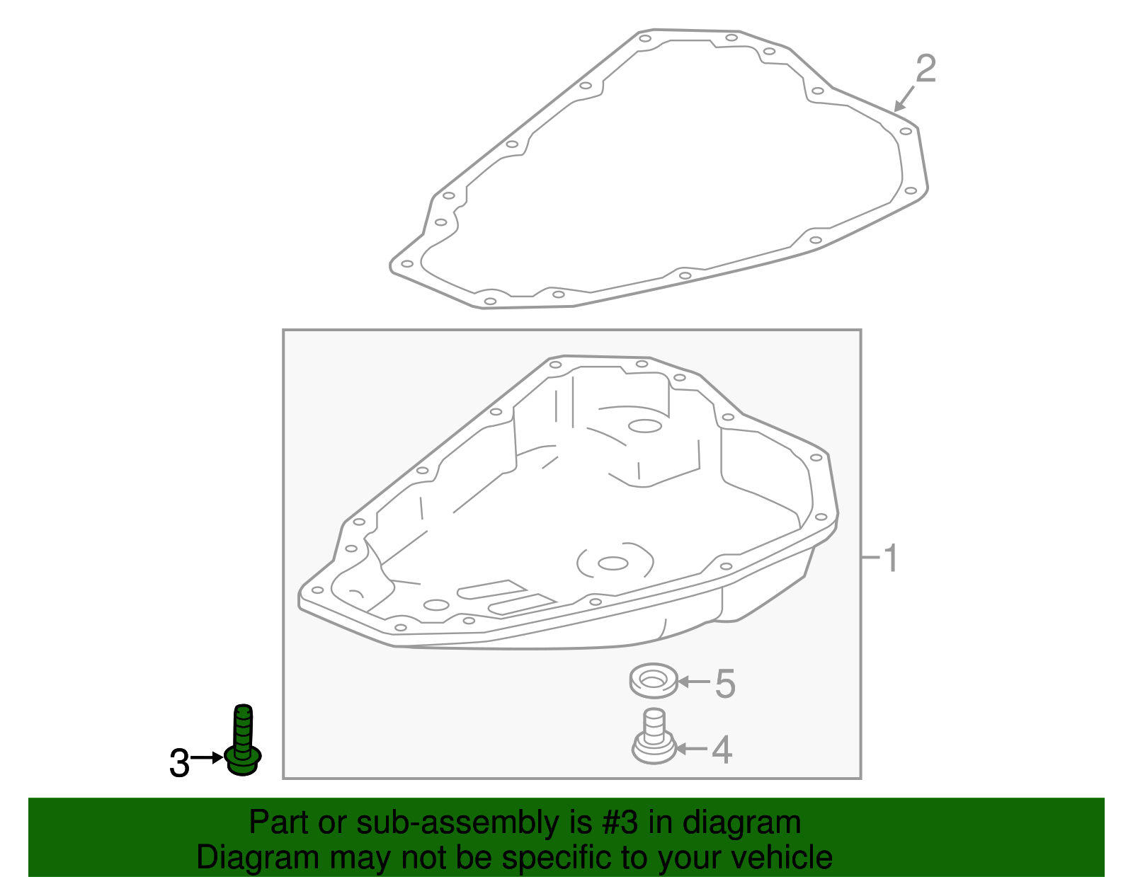 2014-2015 Mitsubishi Mirage Trans Pan Bolt 2705A038 | Mitsubishi Part Store