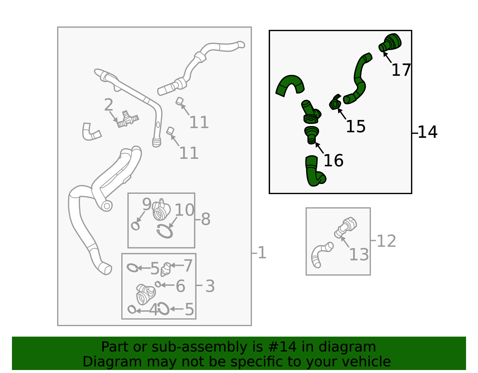 2019-2021 Volkswagen Hose Assembly 5QM-122-157-AD | OEM Parts Online