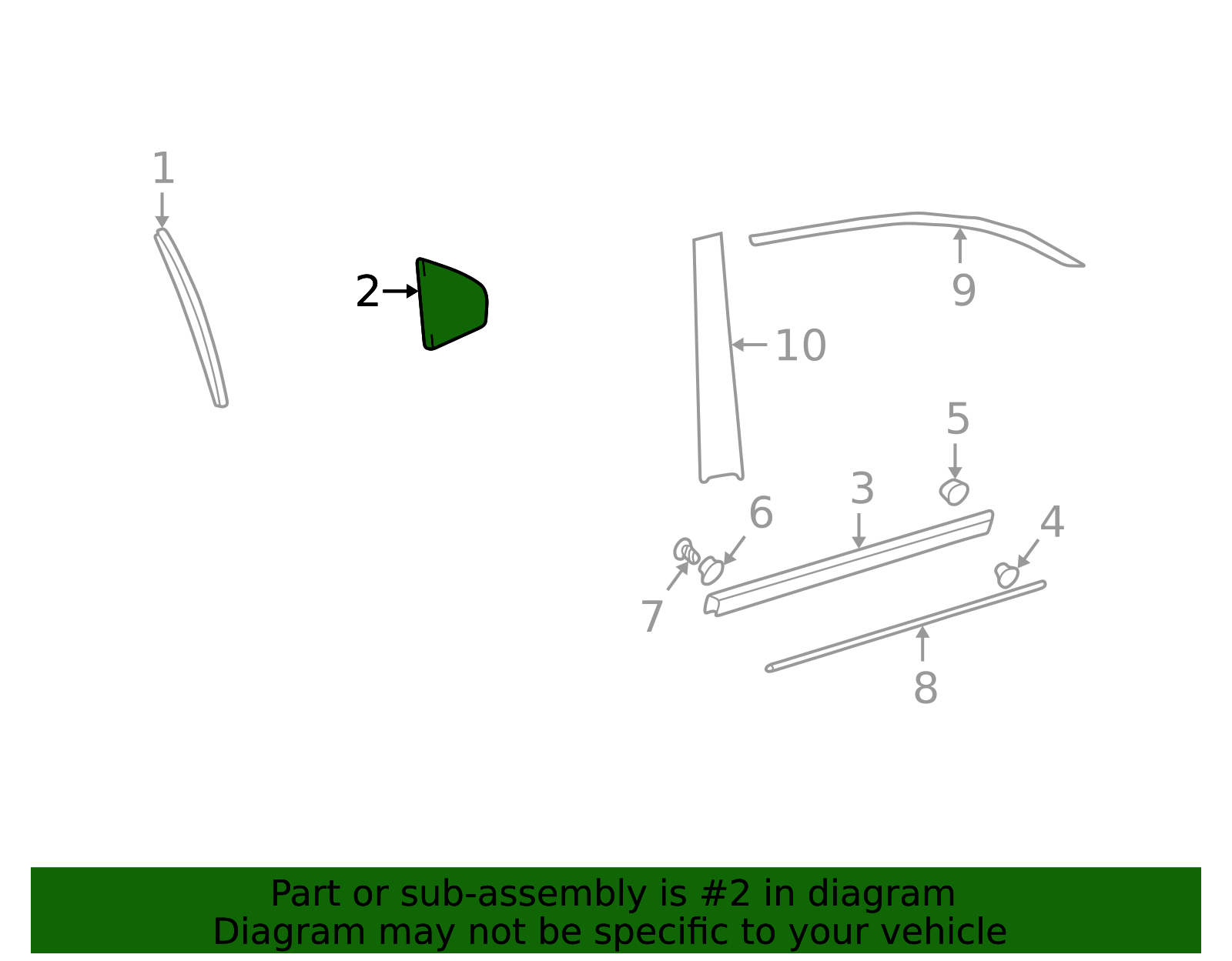 2002-2005 Hyundai Sonata Corner Molding 83840-3D020 | OEM Parts Quick