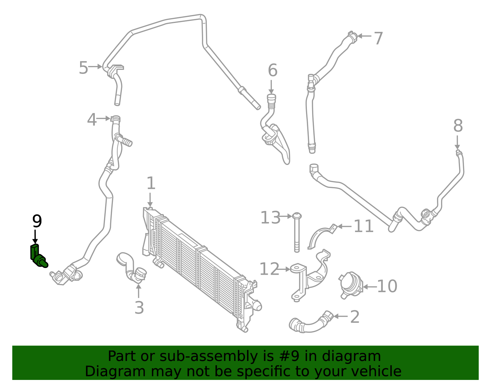 Genuine OEM Coolant Temp Sensor | 000-905-61-02 | Fits Select Mercedes ...
