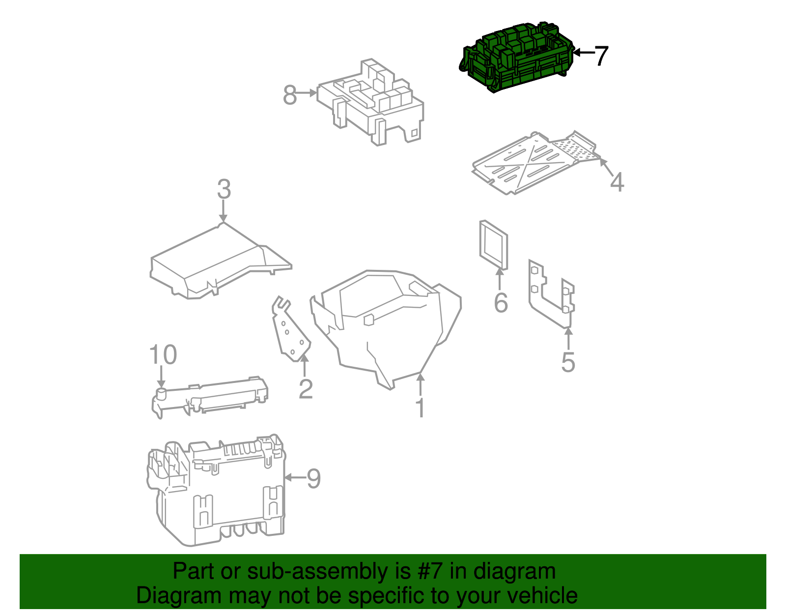 221-906-36-00 - Relay & Fuse Plt 2011-2014 Mercedes-Benz | Mercedes ...