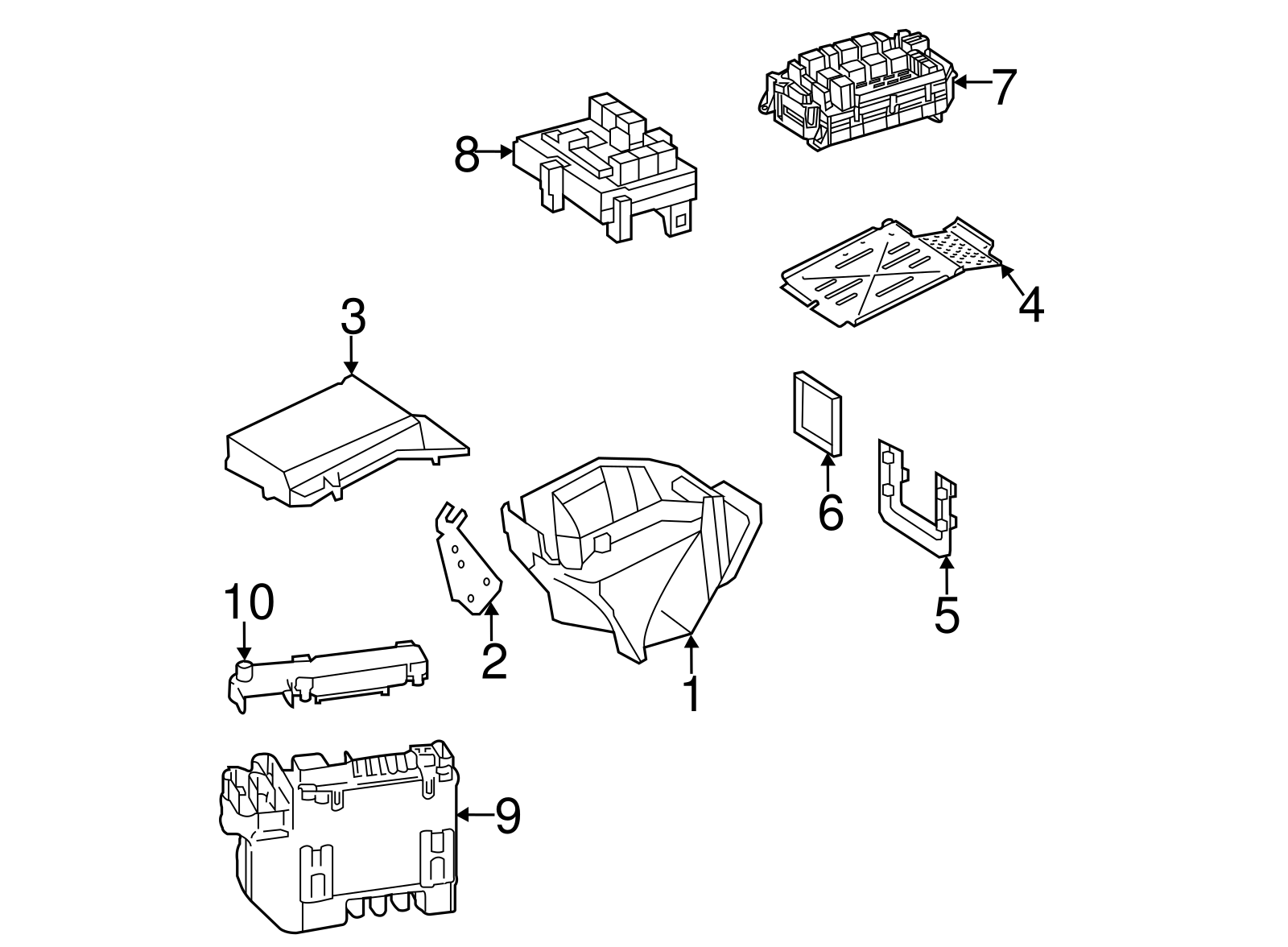 221-540-68-50-64 - Fuse Box 1954-2014 Mercedes-Benz | Mercedes-Benz USA ...
