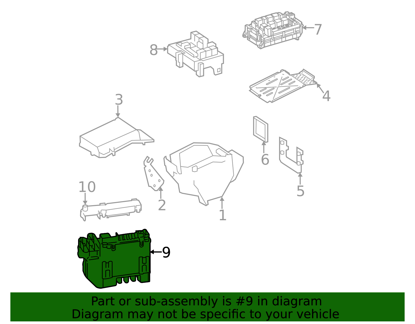 221-540-68-50-64 - Fuse Box 2011-2014 Mercedes-Benz | Mercedes-Benz ...