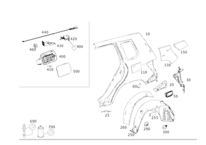 Genuine Paneling for 2010-2015 Mercedes-Benz | Part# 204-757-03-06 ...