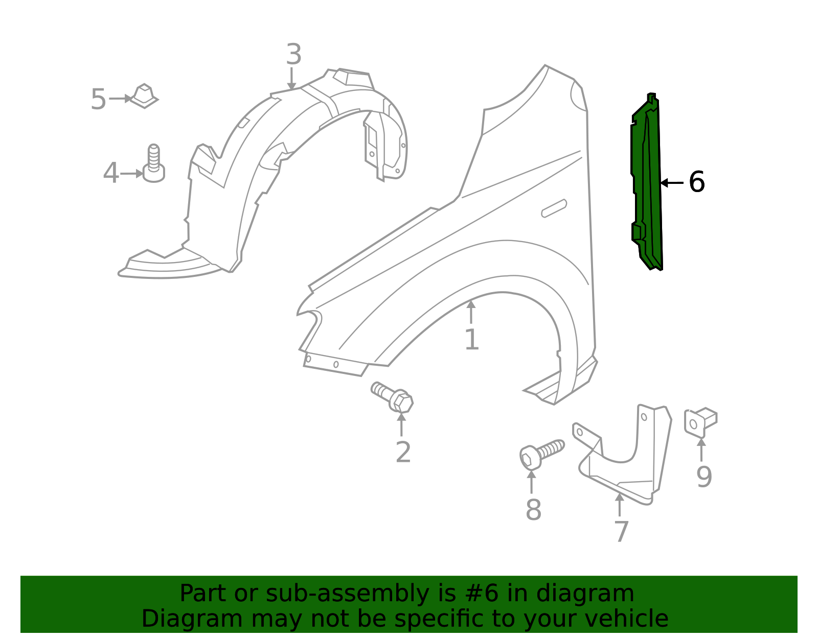 84126-1M001 - Rear Seal 2010-2013 Kia Forte | Kia.Parts Store