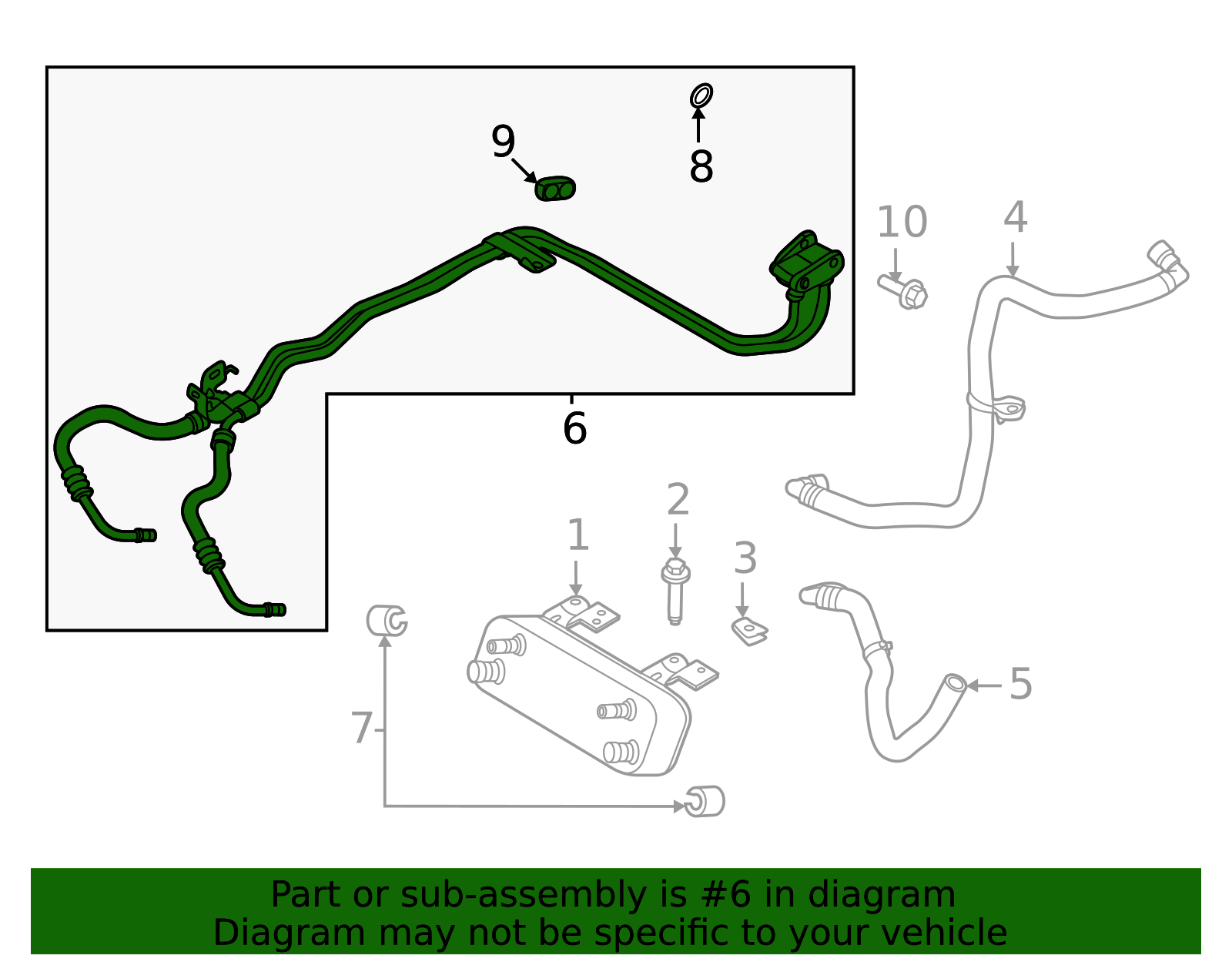 2021-2025 Ford | Cooler Pipe | MB3Z-7R081-D | Walls' Ford Parts