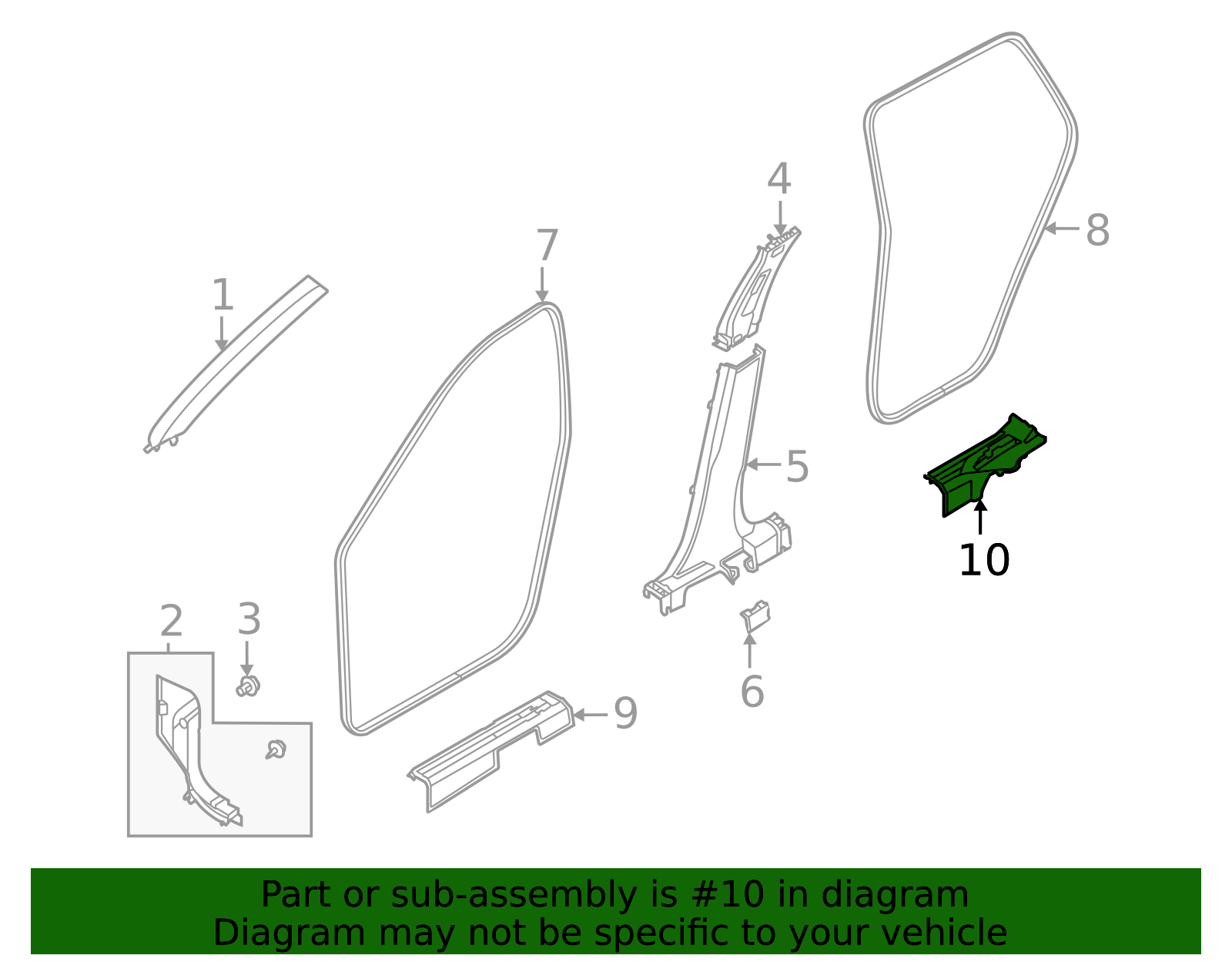 2021-2025 Nissan Rogue Rear Sill Plate 76953-6RR0A | Boro Nissan Parts