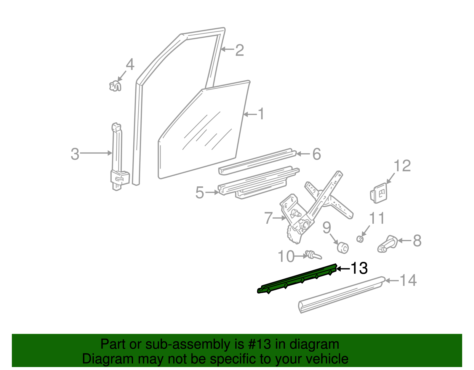1985-2005 GM Side Door Window Weatherstrip 15757529 | Capital Chevy Parts