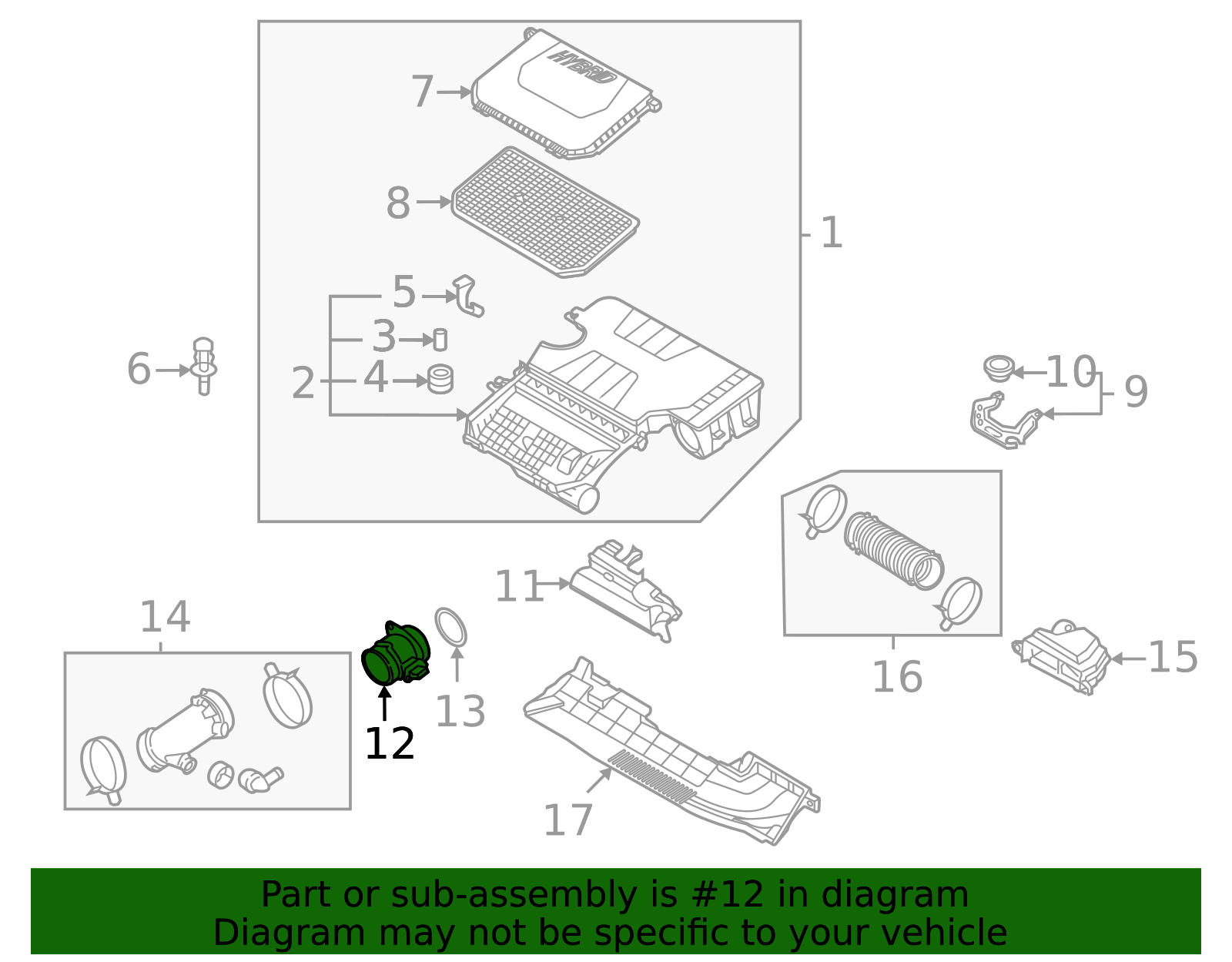 Hyundai - 28164-03200 - Mass Air Flow Sensor - 2021-2025 Hyundai ...