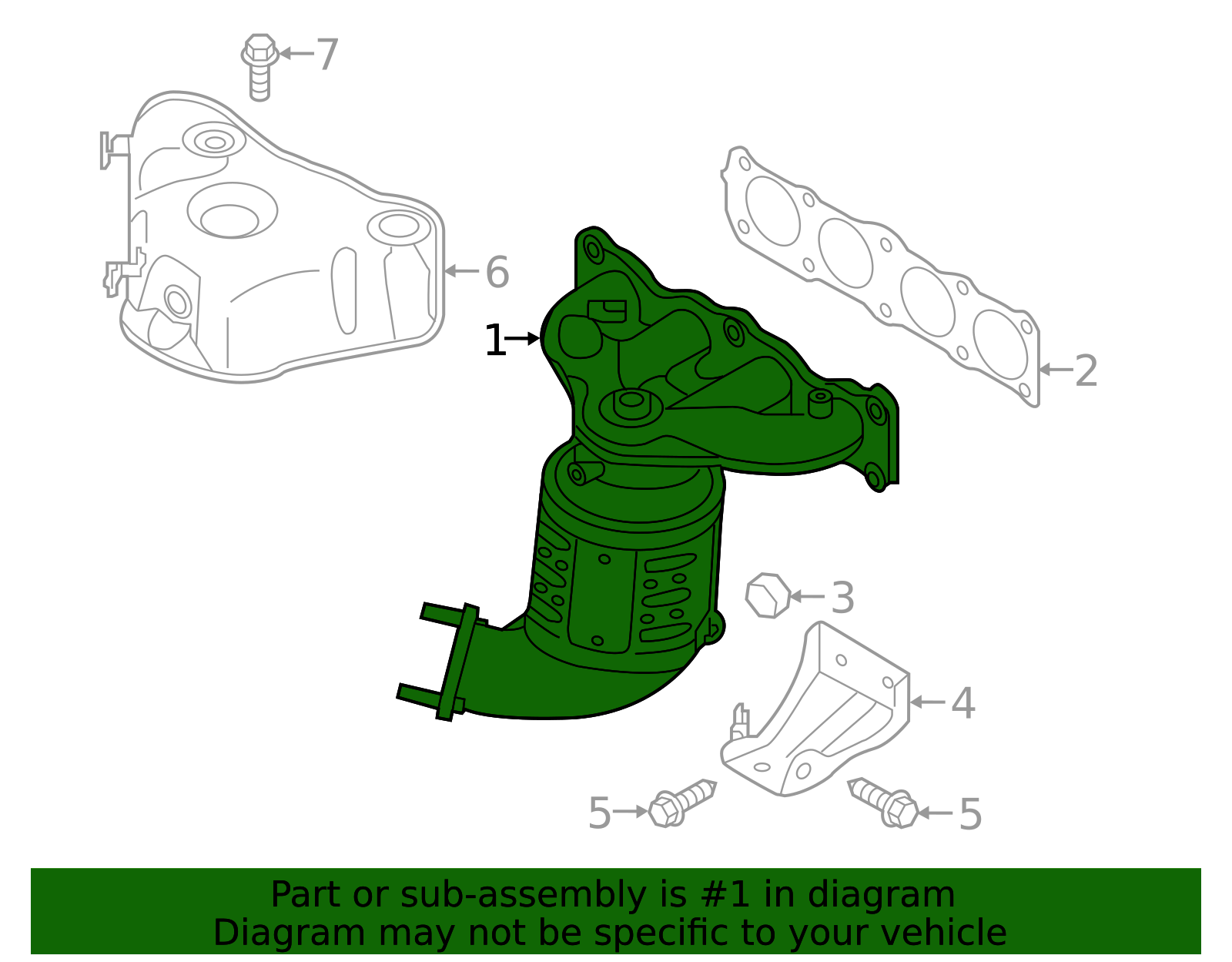28510-2GBA0 - Kia Catalytic Converter With Integrated Exhaust Manifold ...