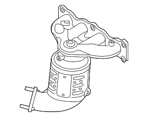 28510-2GBA0 - Catalytic Converter With Integrated Exhaust Manifold 2016 ...
