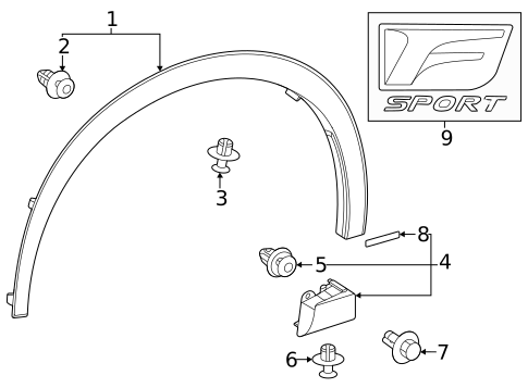 Exterior Trim - Fender for 2023 Lexus RX500h | OEM Parts Online