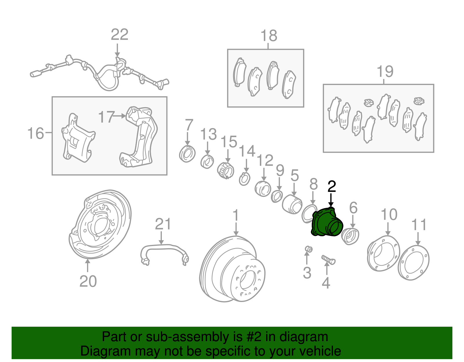 42422-60030 - Bearing Housing - 1998-2007 Toyota Land Cruiser | Nucar ...
