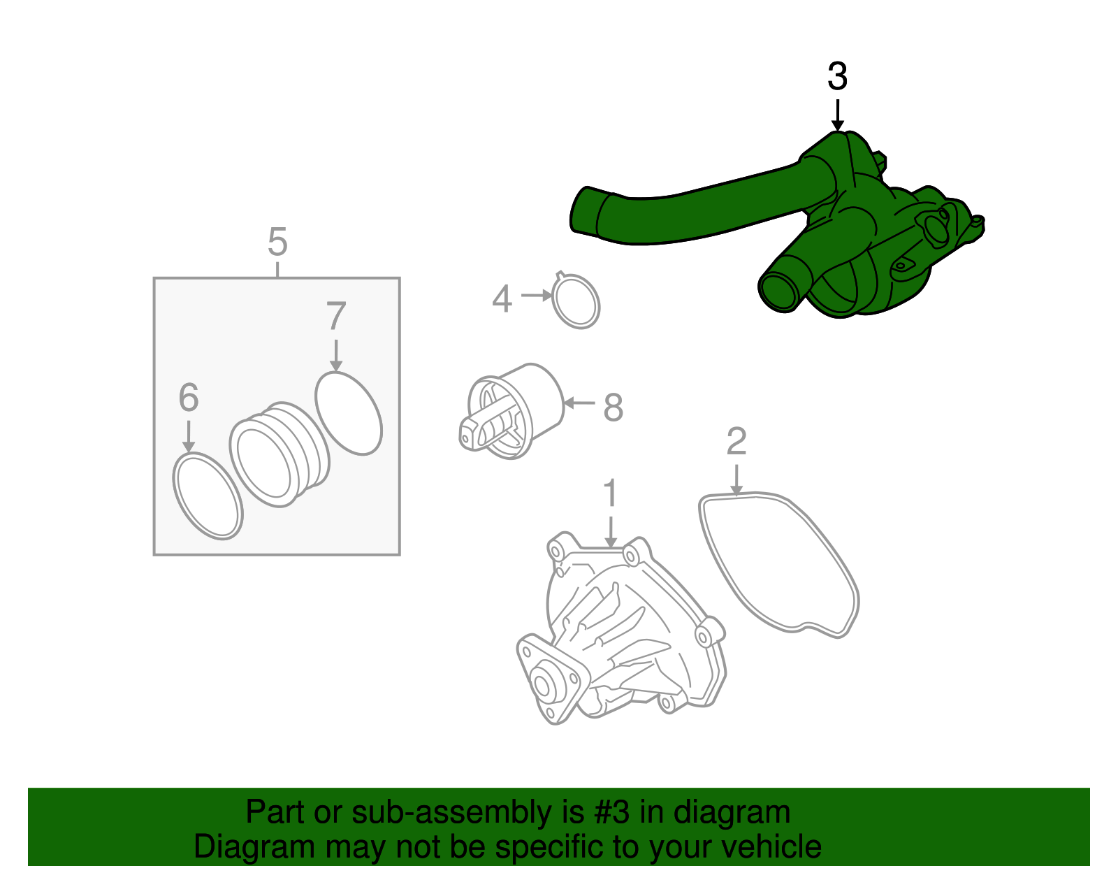 2008-2010 Porsche Cayenne Thermostat Housing 948-106-060-06 | Sunset ...