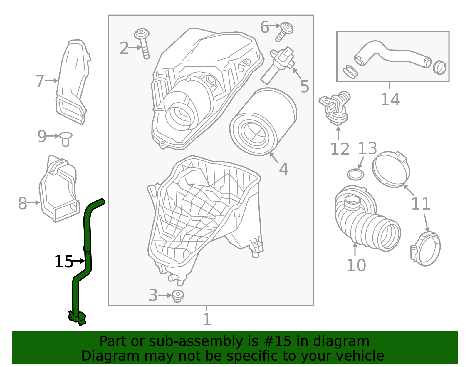42481450 - High-Quality Air Cleaner Housing Drain Hose for 2017-2019 ...