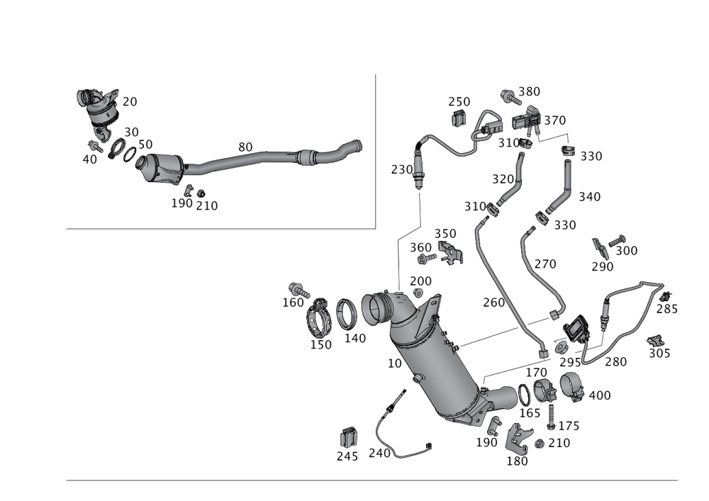 Tailpipe Trim - Part #171-490-11-27 | Mercedes Parts Center