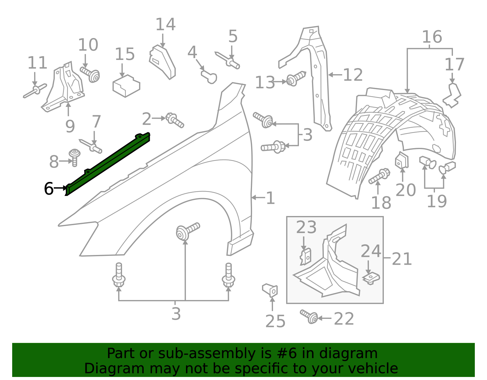 8U0-821-468-A - High-Quality Fender Bracket for 2015-2018 Audi ...