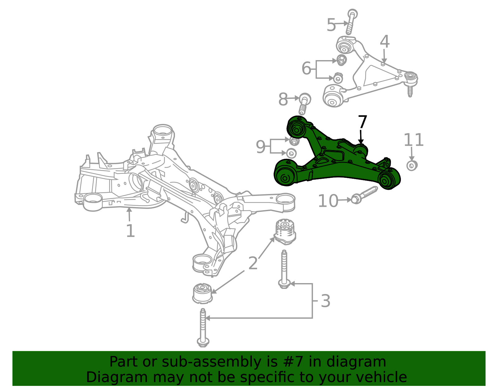 2004-2005 Jaguar Lower Control Arm C2C21162 | OEM Parts Online