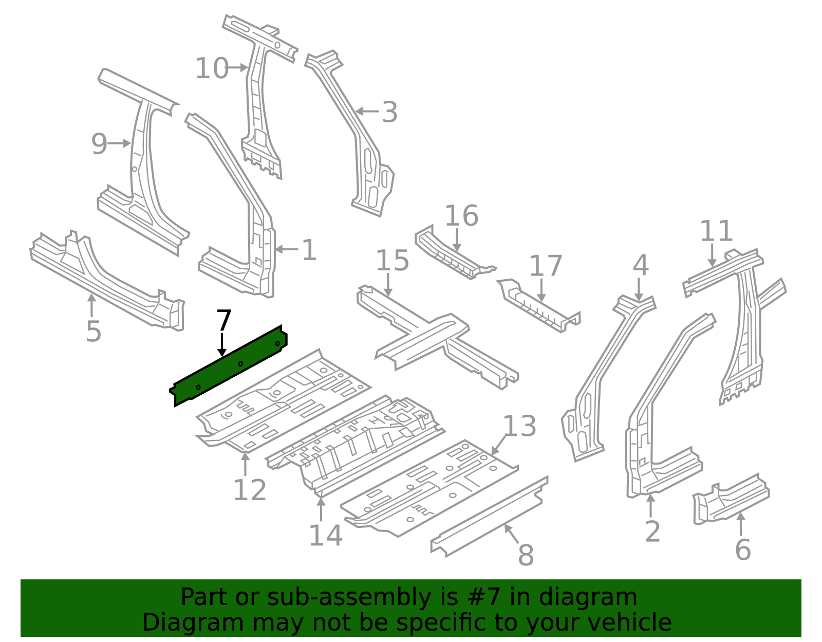 Hyundai Rocker Panel - Side Frame Protection Panel - Part #65181-2V011 ...
