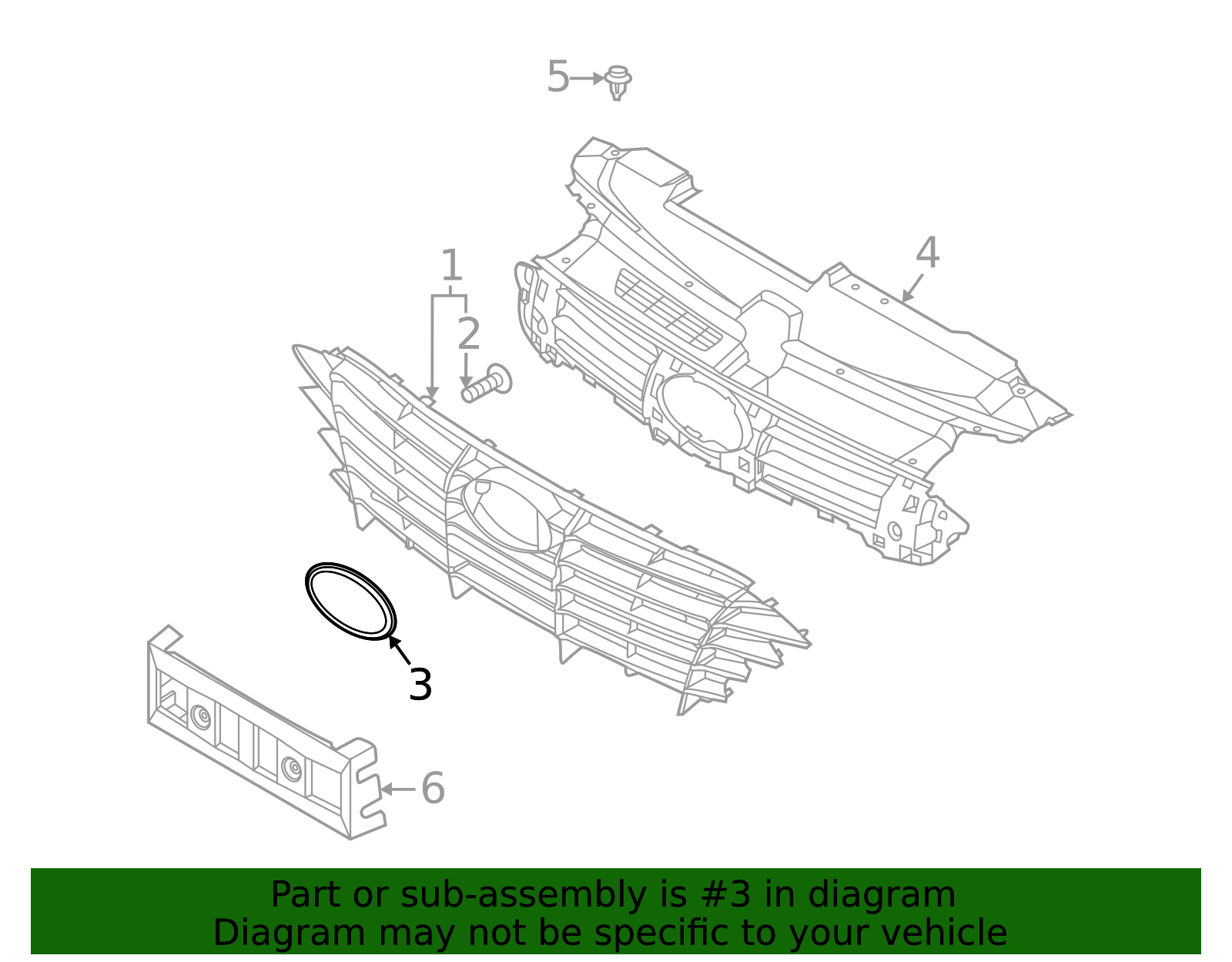 Hyundai - 86315-L1300 - Grille Emblem - 2021-2023 Hyundai Sonata | OEM ...