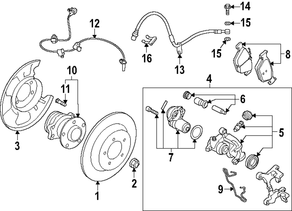 Genuine OEM Rear Speed Sensor Part# 27540FN150 Fits 2024-2025 Subaru ...