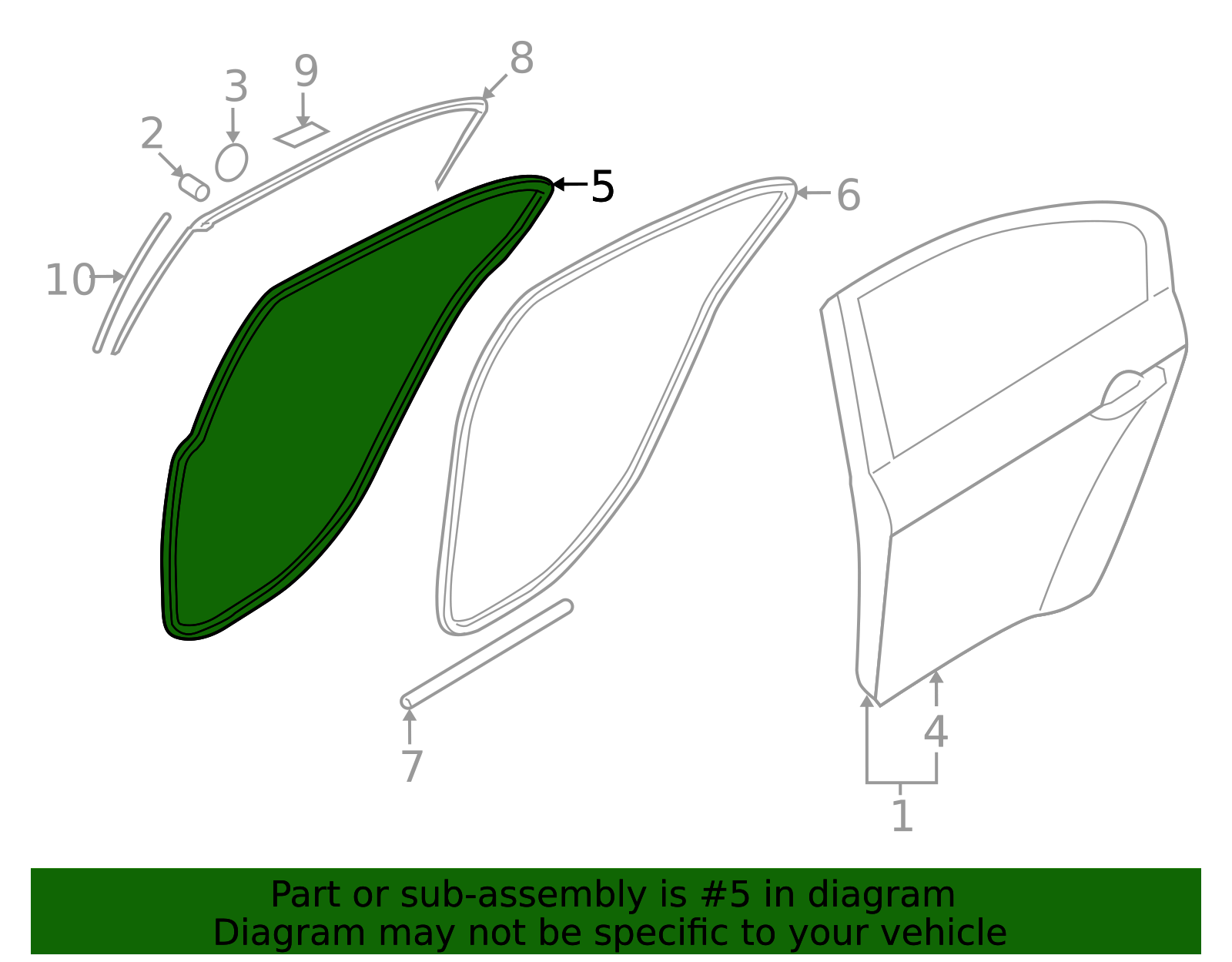 2009-2014 Hyundai Genesis Door Weather-Strip 83140-3M000 | OEM Parts Online