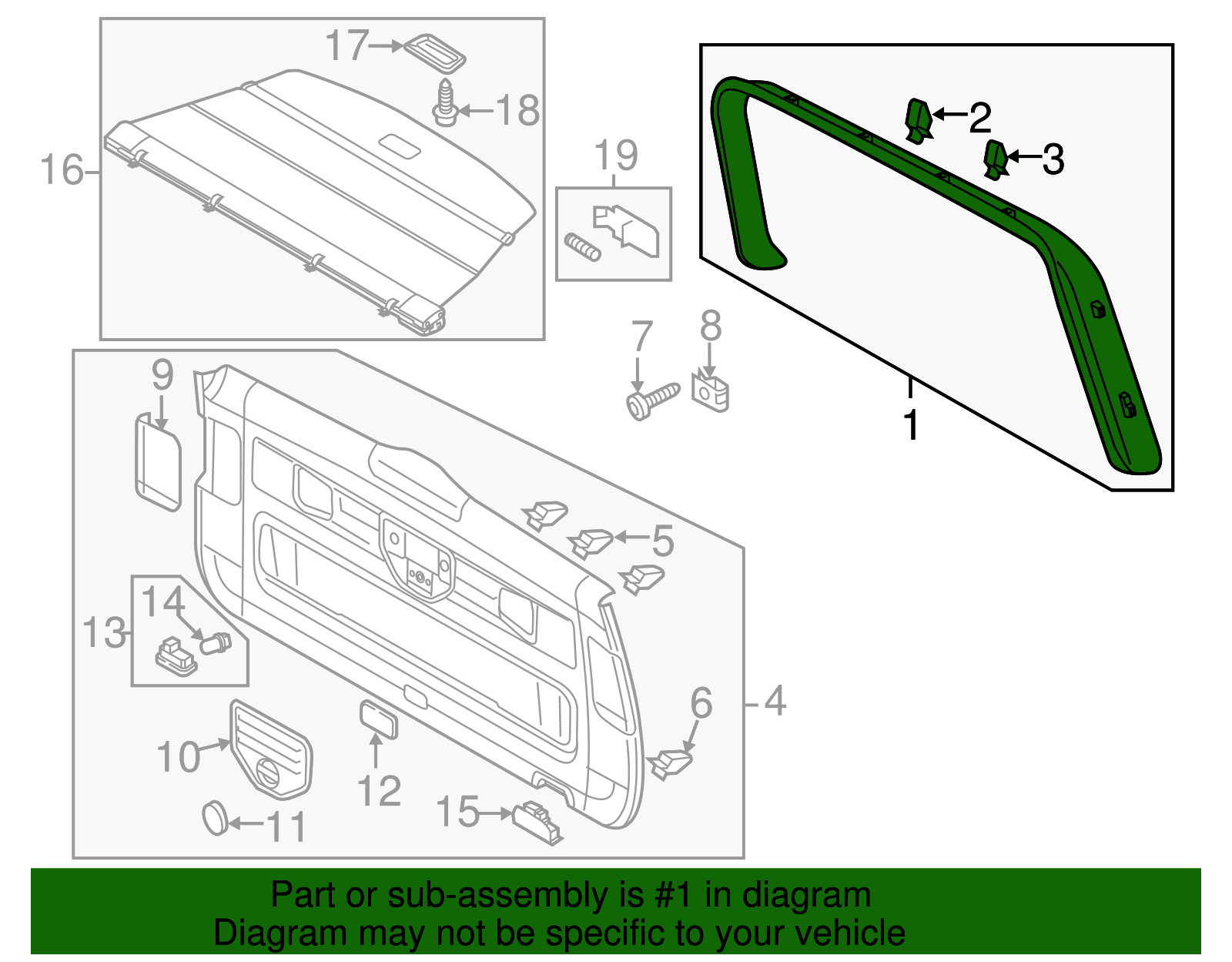 7P6-867-603-D-82V - Upper Trim 2011-2017 Volkswagen Touareg | Wolfsburg ...