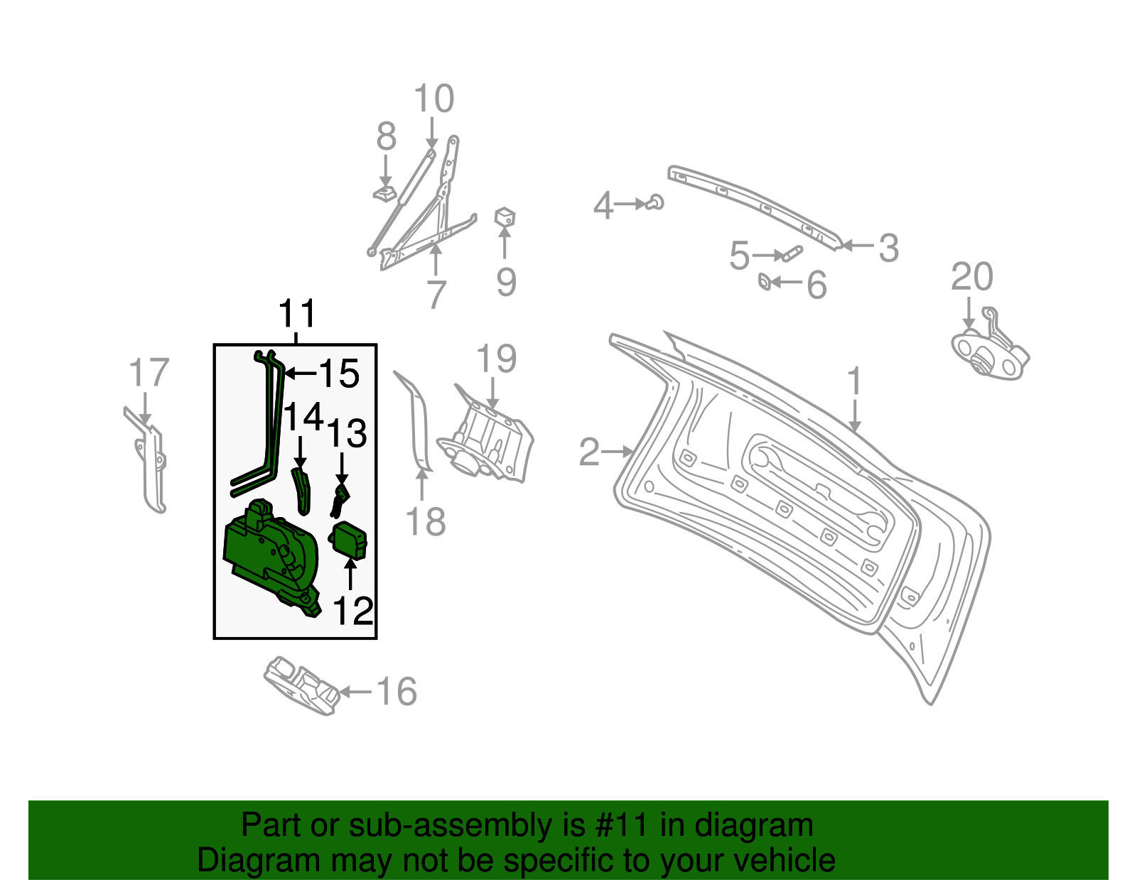 31253048 - Lock Assembly - 2001-2009 Volvo | Volvo OEM Parts Direct