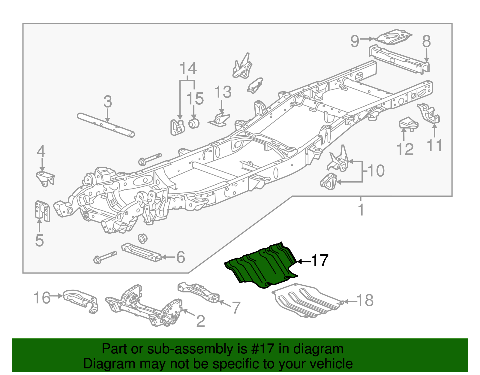 2017-2019 GM Splash Shield 23388753 | GM Parts Center