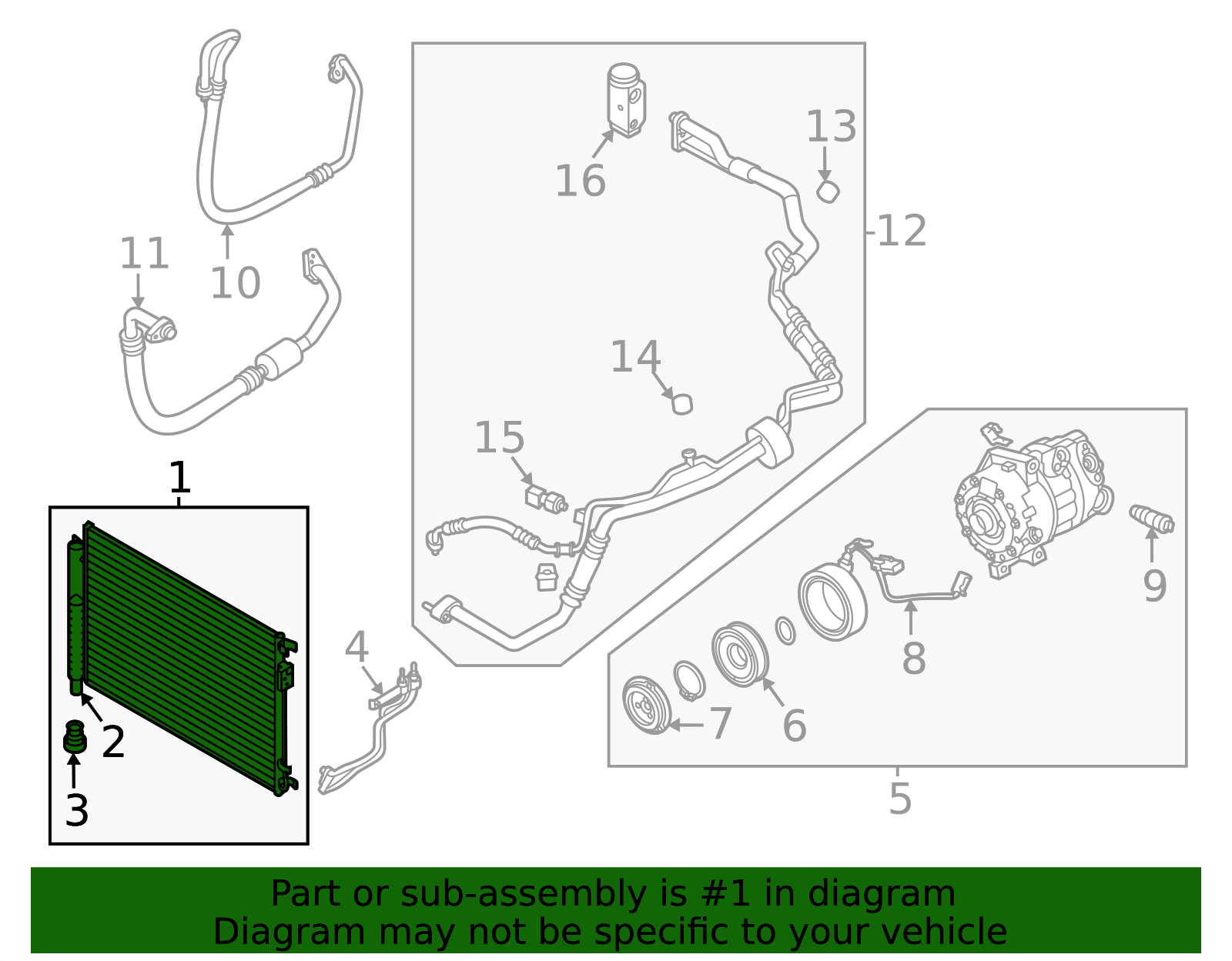 2021-2024 Genesis GV80 Condenser 97606-T6010 | OEM Parts Online
