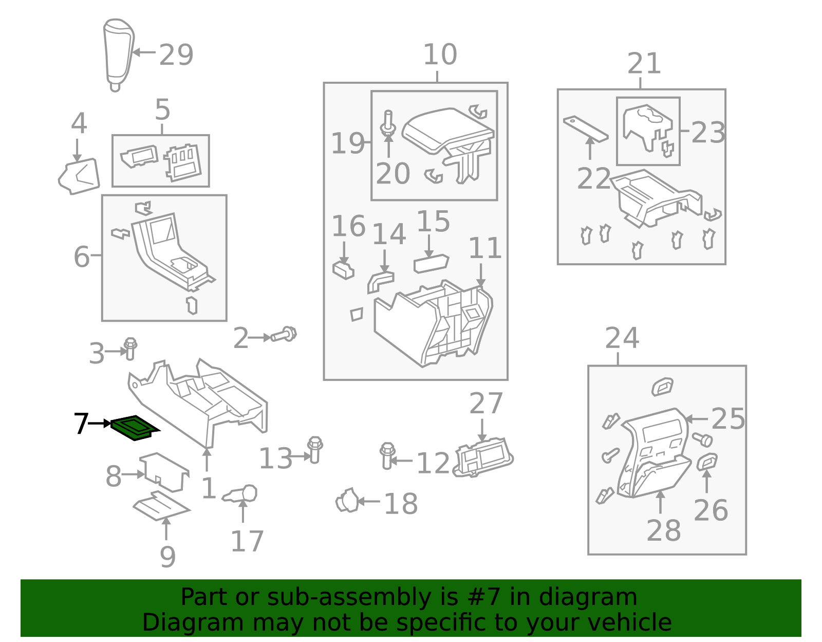 Console Compartment - Interior Storage Bin OEM | AutoNation Parts
