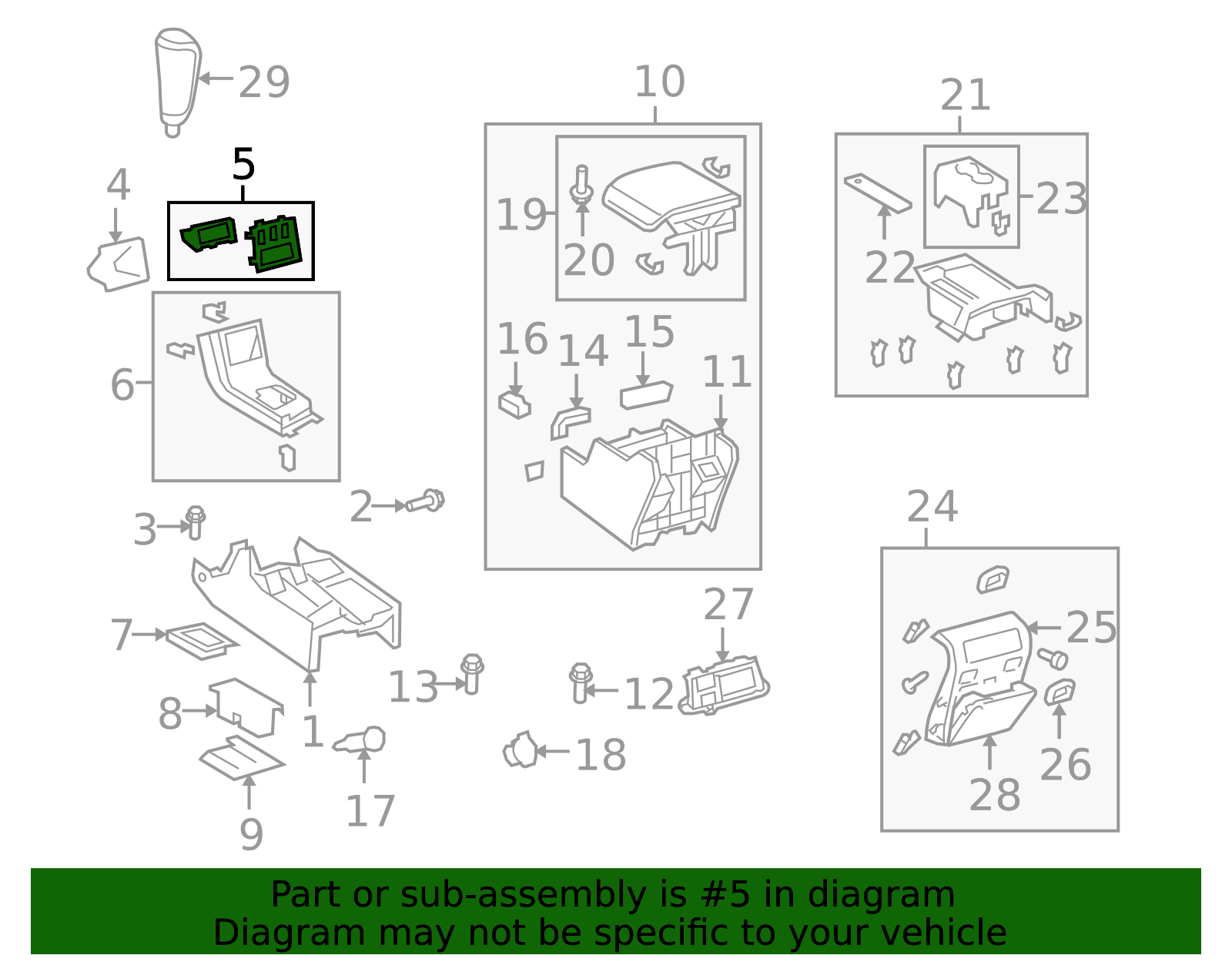 Console Compartment - Interior Storage Bin OEM | AutoNation Parts